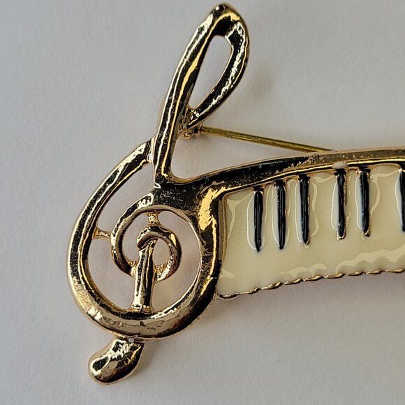 Jewelry | Piano Keys And Treble Clef Brooch | Poshmark